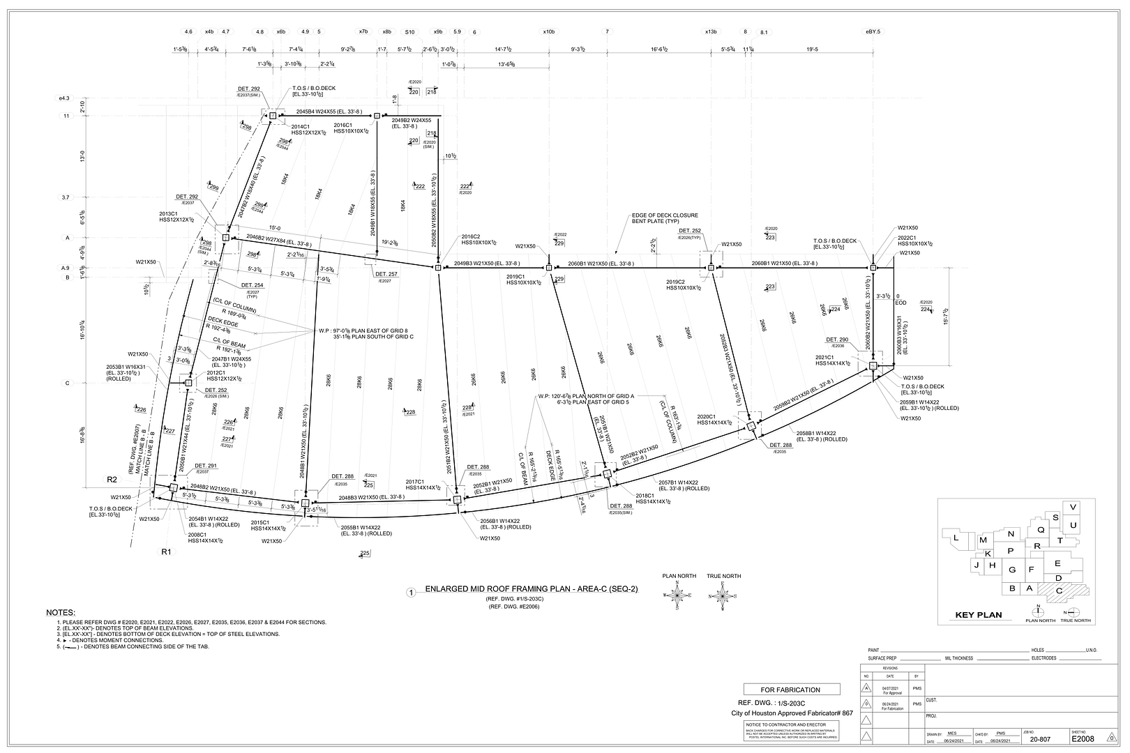 Framing Erection drawings5 – Manitham Engineering Services